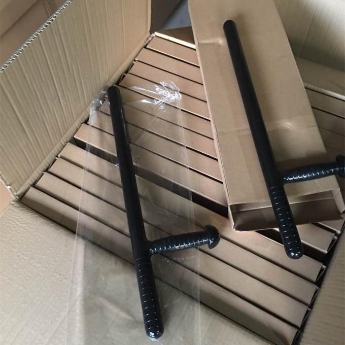 NIj standard Police baton T Type Anti Riot Baton PC ABS Black Color ...