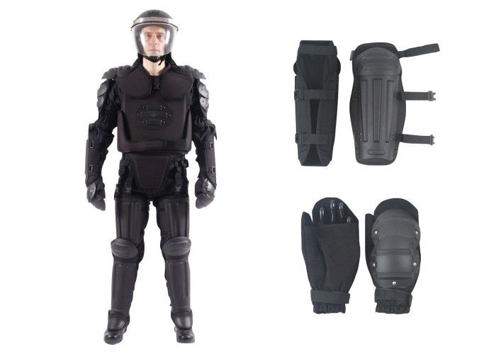 Free Size Riot Gear Body Armor , Black Military Body Armor With T Baton