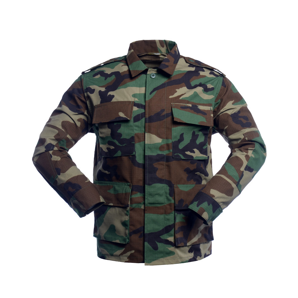 China Xinxing Tactical wear BDU Woodland Camo Uniform T65/C35 210 ...