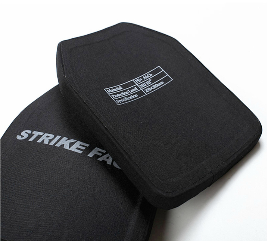 Ceramic Military Ballistic Plates PE Insert Armor Level 3 Bulletproof ...