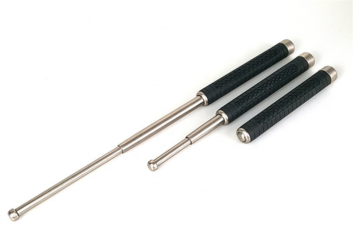 Firm Retractable Extendable Truncheon , Alloy Steel Retractable Truncheon