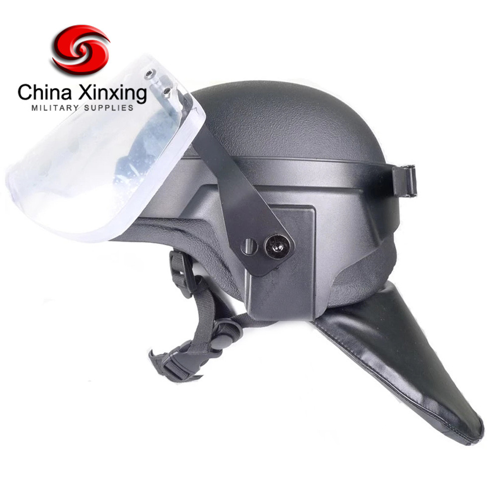 NIJ IIIA Army Police Bulletproof Equipment Glass Ballistic Visor Face ...
