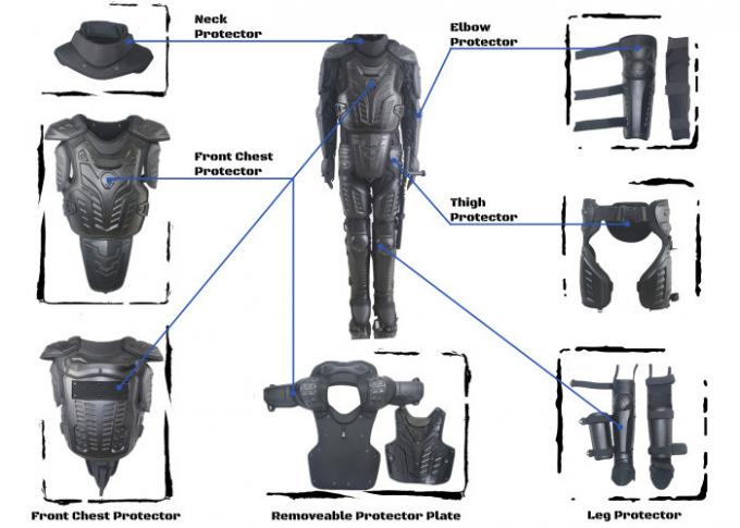 Police Riot Gear Anti Riot Armour With Stab Resistant Shock Resistant