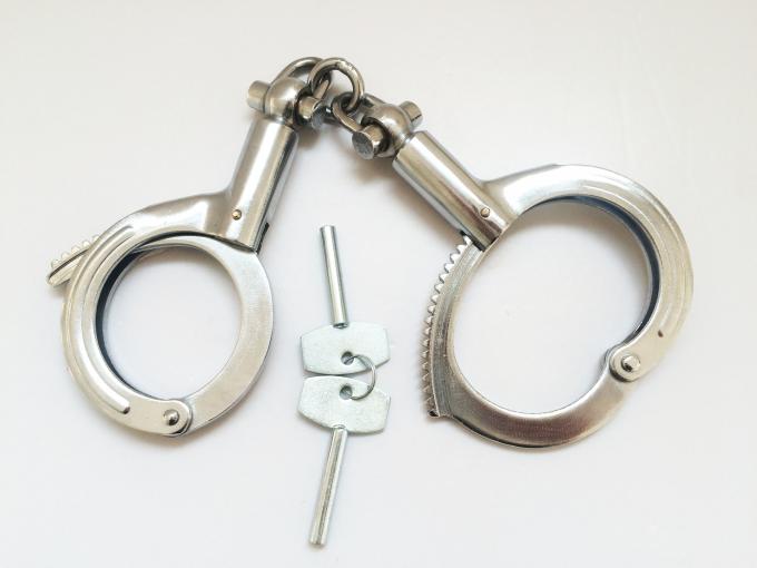 Class Style Stainless Steel Handcuffs Anti Shear Cop Handcuffs