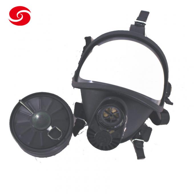 Natural Rubber Chemical Full Face Gas Defence Mask Army Police